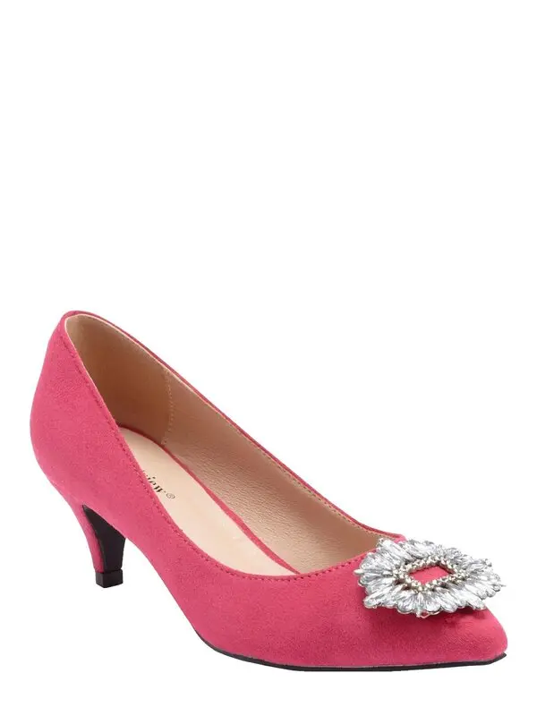 COMFORTVIEW The Brenner Slip-on Pump With Embellished Detail - Magenta