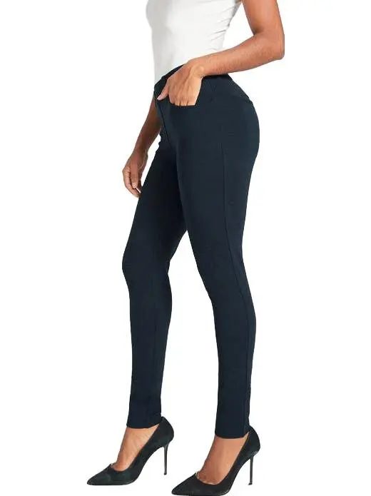 Betabrand 7-pocket Skinny Dress Pant Yoga Pant - Navy