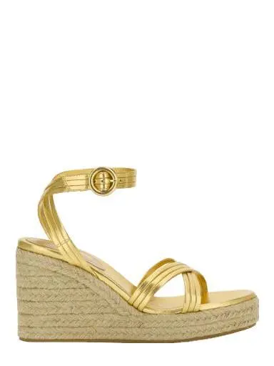 GIANVITO ROSSI Lianne Beach Espadrillas - Gold Nappa