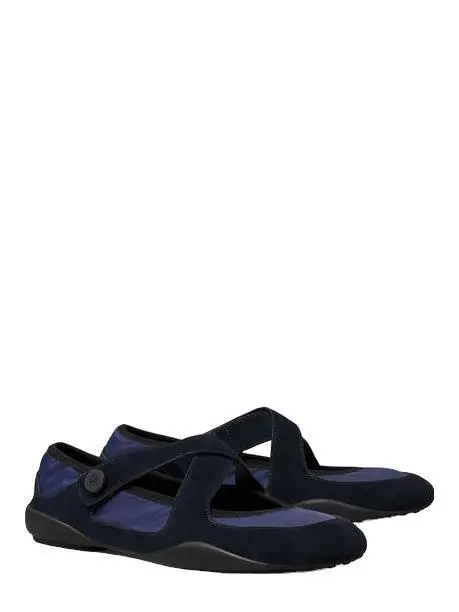 Tory Burch Romy Mary Jane Flat - Newport Navy/newport Navy