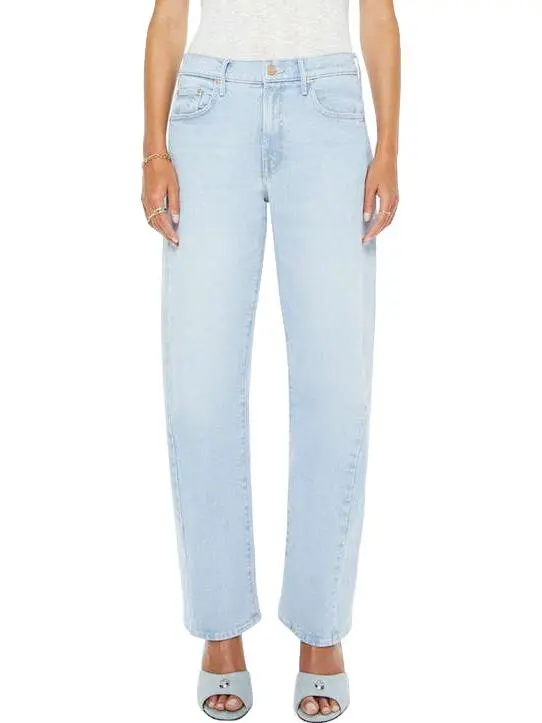 MOTHER The Half Pipe Hover Mid-rise Barrel Jeans - Instant Replay