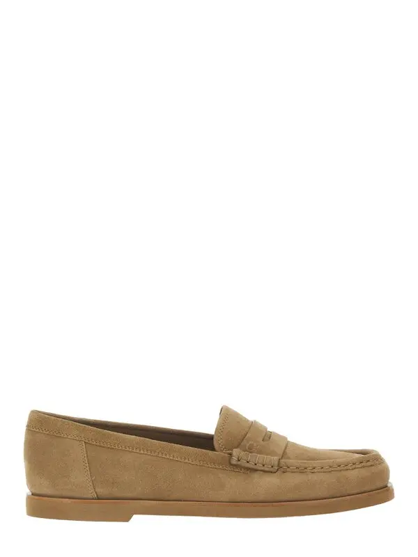 GIANVITO ROSSI Vernon Loafers - Brown - Suede