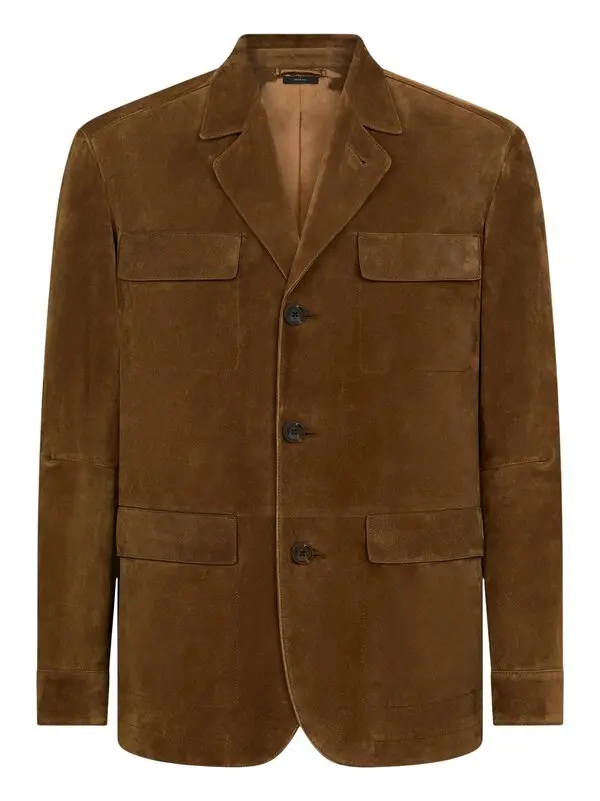 TOM FORD Suede Military Jacket - Green