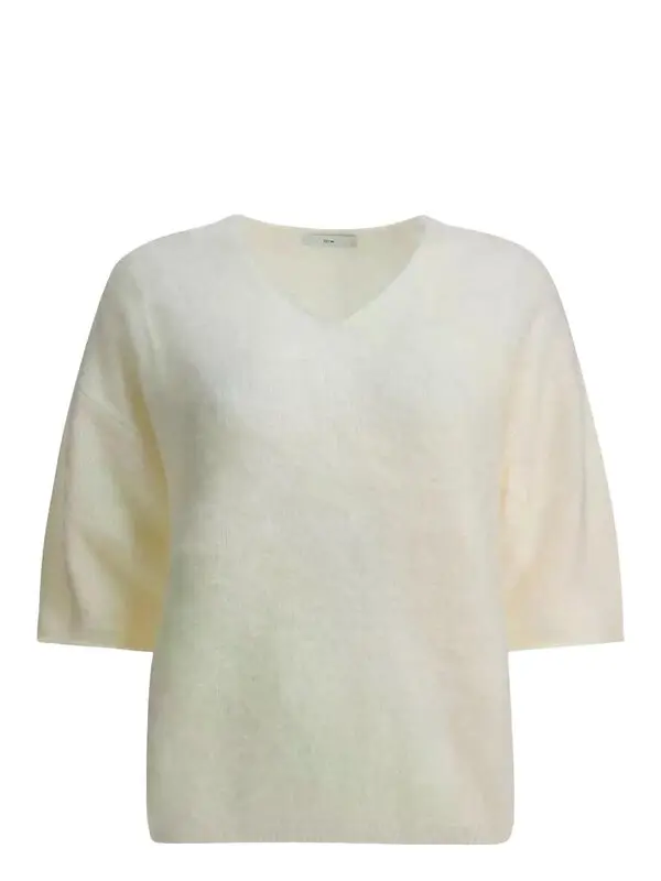 R2W Short-sleeve Cashmere T-shirt - White