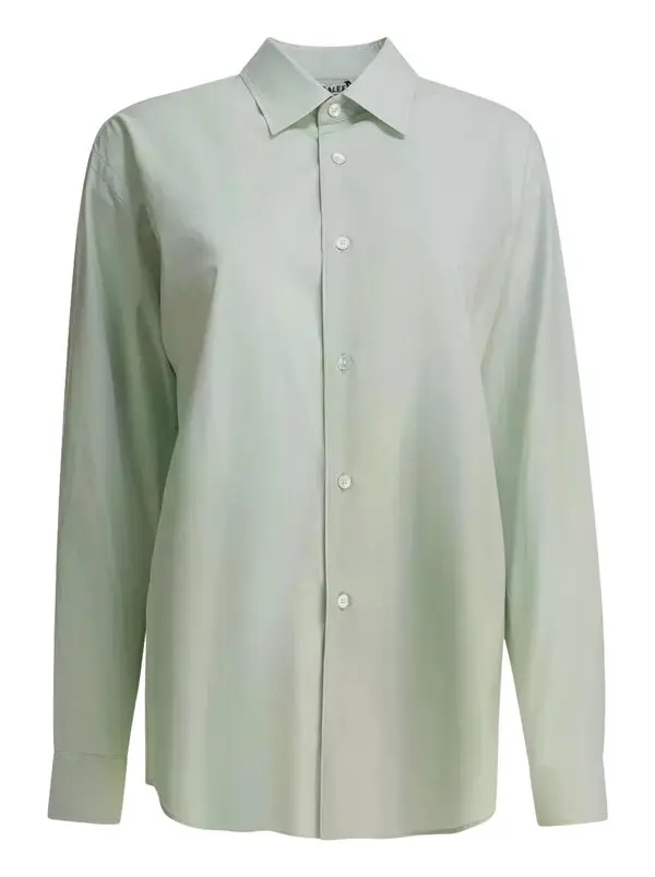 Auralee Finx-twill Shirt - Green