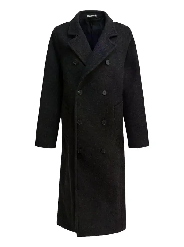 Auralee Double-breasted Wool Coat - Grey