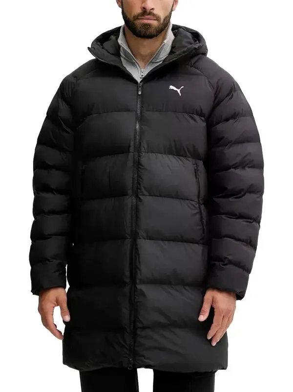 PUMA Mono Hooded Parka Coat - Black