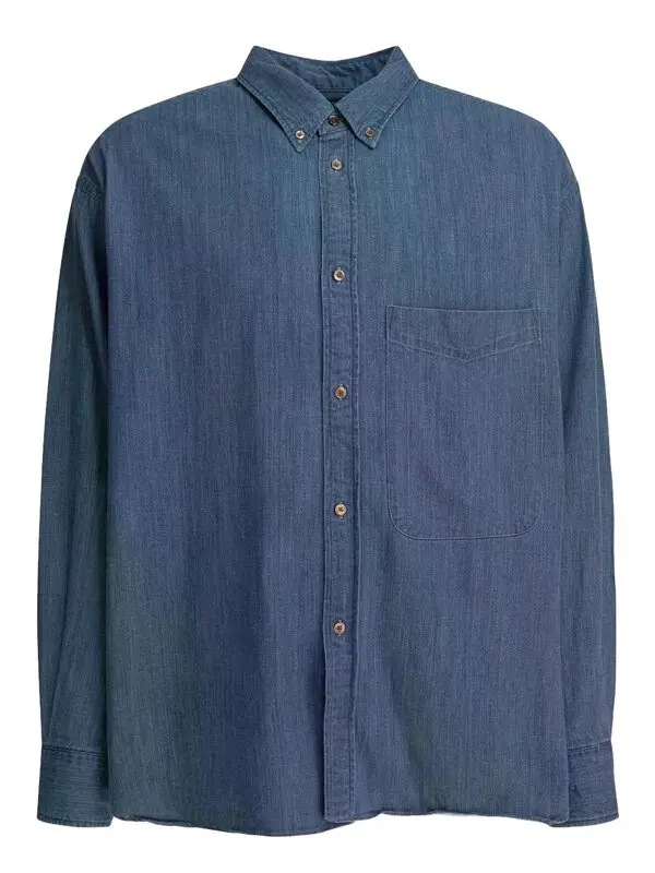 BEAMS Lisa Chest-pocket Button-up Shirt - Blue