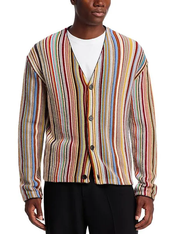 Paul Smith Striped Knit Cardigan - Multicolor