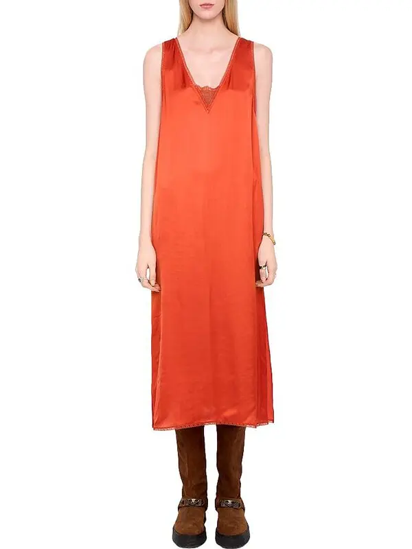 Zadig&Voltaire Renzo Satin Dress - Spice