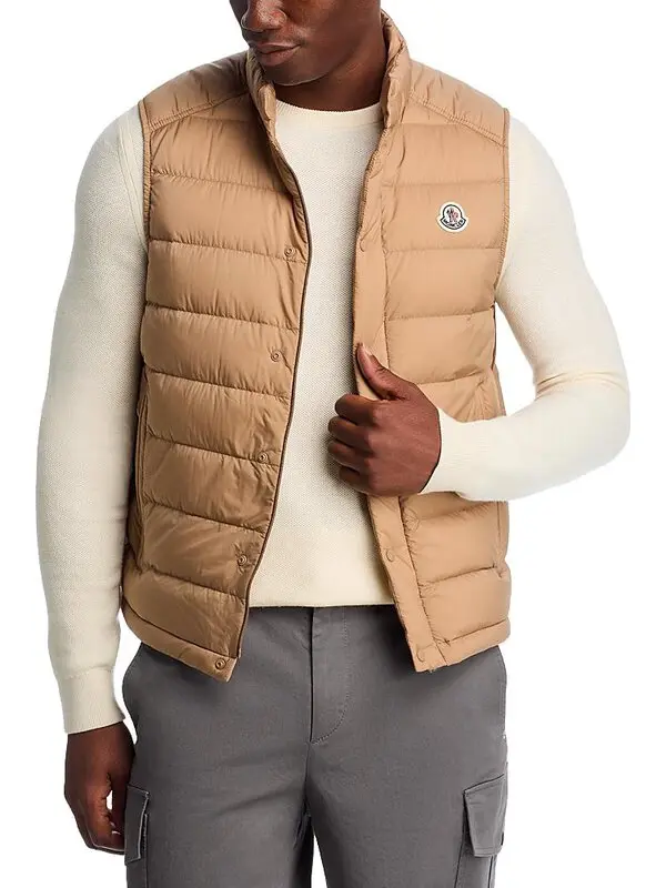 Moncler Barthe Down Vest - Medium Beige