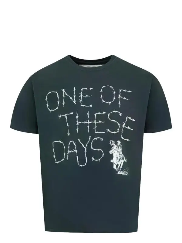 ONE OF THESE DAYS Barbed T-shirt - Grey