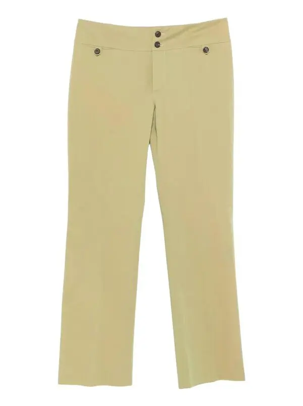 Etro Buttoned Front-pocket Trousers - Green