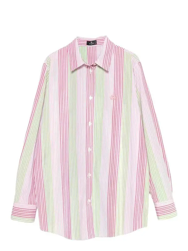 Etro Striped Long-sleeve Shirt - Pink