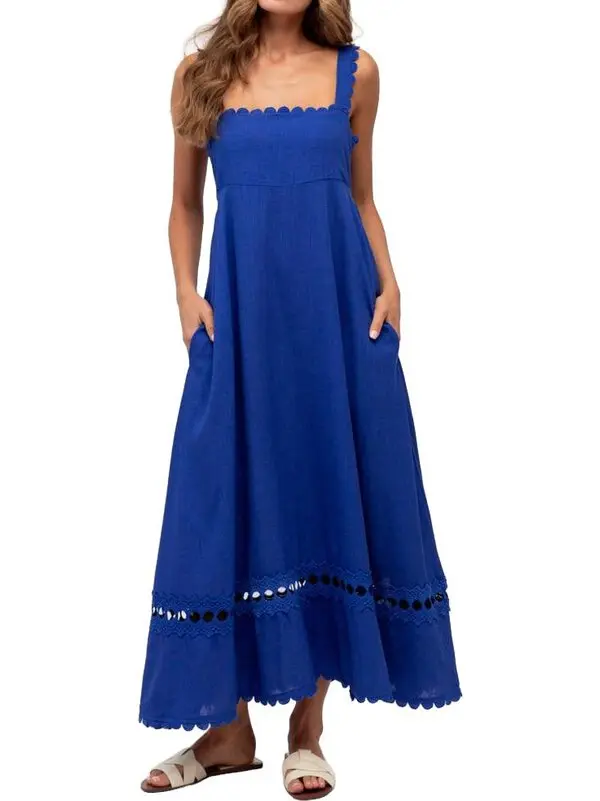 LABEL OF LOVE Allegra Maxi Dress - Cobalt