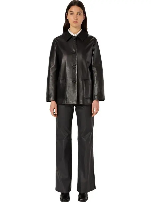 Gerard Darel Neva Leather Jacket - Black