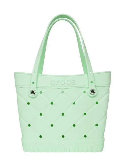 CROCS Medium Quilted Tote - Serene Green