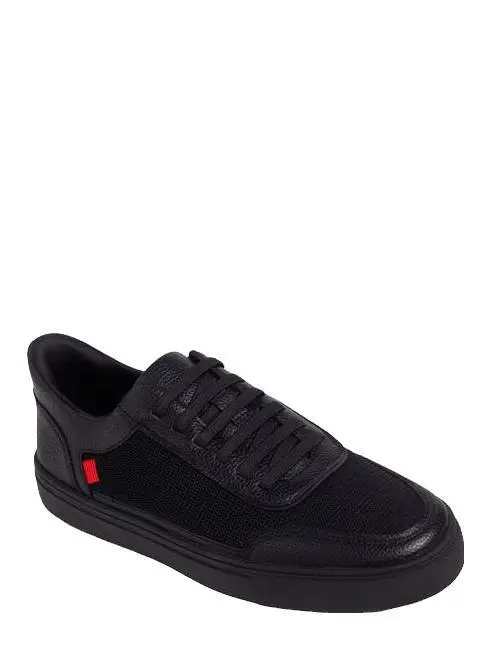 MARC JOSEPH NEW YORK Columbia Street Hands Free Leather Sneakers - Black Grainy Leather