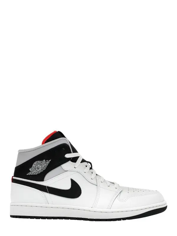 JORDAN 1 Mid White Infrared Sneakers - Summit White/neutral Grey/infrared 23