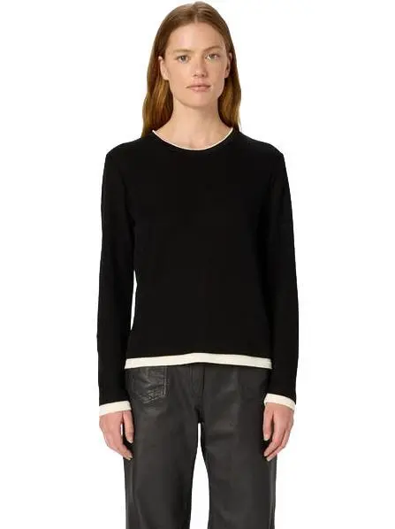 Gerard Darel Hanae Wool Knit Top - Black