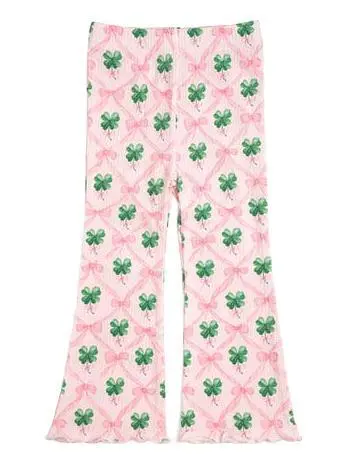 SWEET WINK Sweet Clover St. Patrick's Day Flare Legging - Light Pink