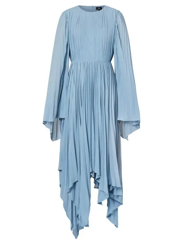 CHUKS COLLINS Raye Pleated Gown - Blue