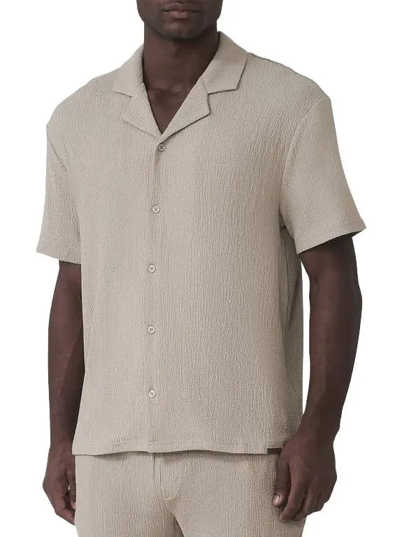 MAUVAIS Eivissa Relaxed Fit Shirt - Light Beige