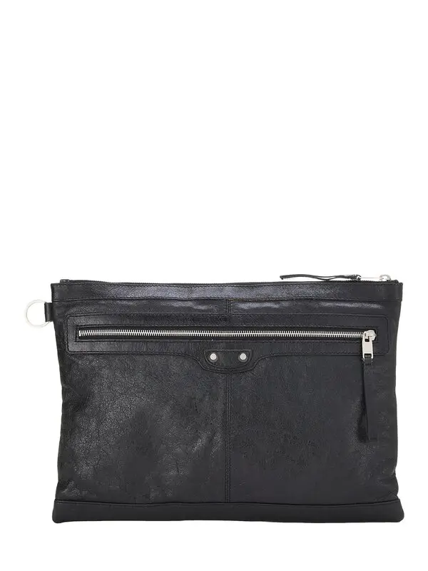 Balenciaga Agneau Clutch - Black