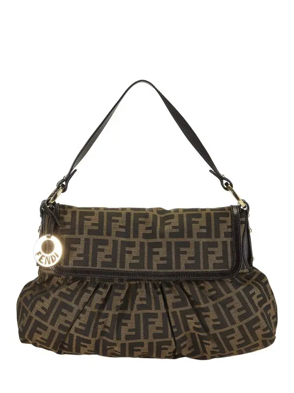 Fendi Zucca Chef Shoulder Bag - Brown