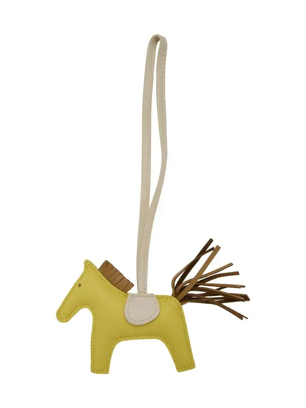 Hermès Multicolor Milo Rodeo Bag Charm - Yellow