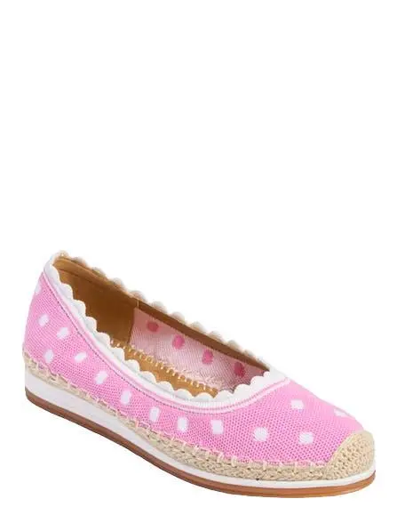 COMFORTVIEW Franny Slip-on Flat - Mauve Dot