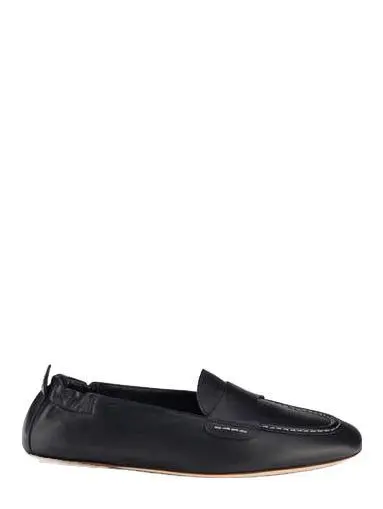 Agl Pure Leather Moccasin - Black Nappa