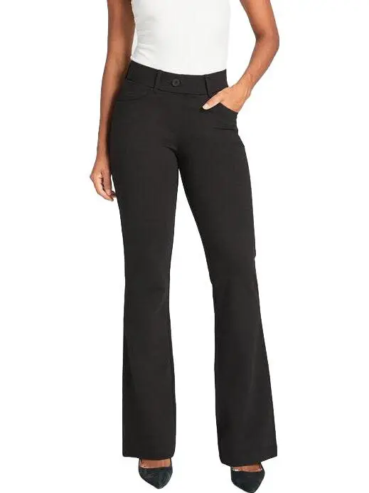 Betabrand 7-pocket Dress Pant Yoga Bootcut - Black