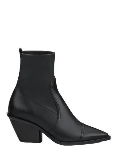 Agl Roberta Stretch Cowboy Boot - Black Nappa