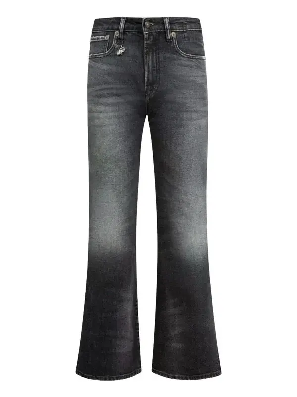 R13 Joan Flared Jeans - Grey