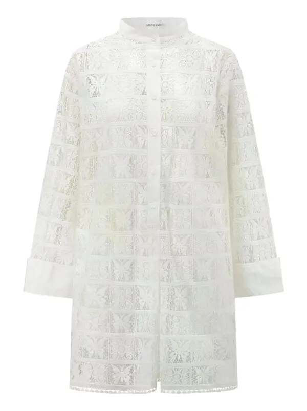 INTO THE EAST Embroidered Blouse - White