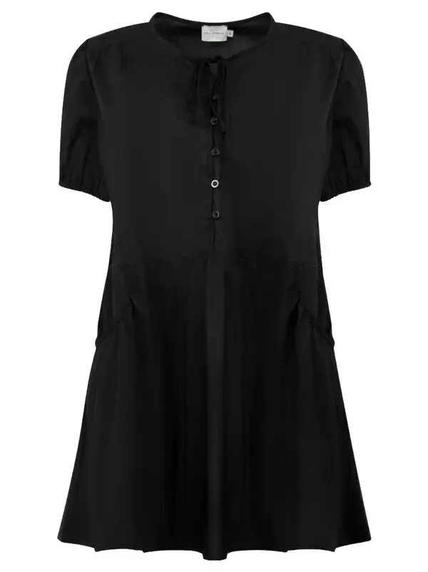 DEIJI STUDIOS Crew-neck Mini Dress - Black