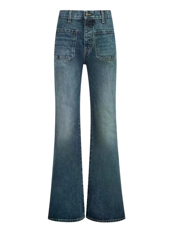 NILI LOTAN Florence Flared Jeans - Blue