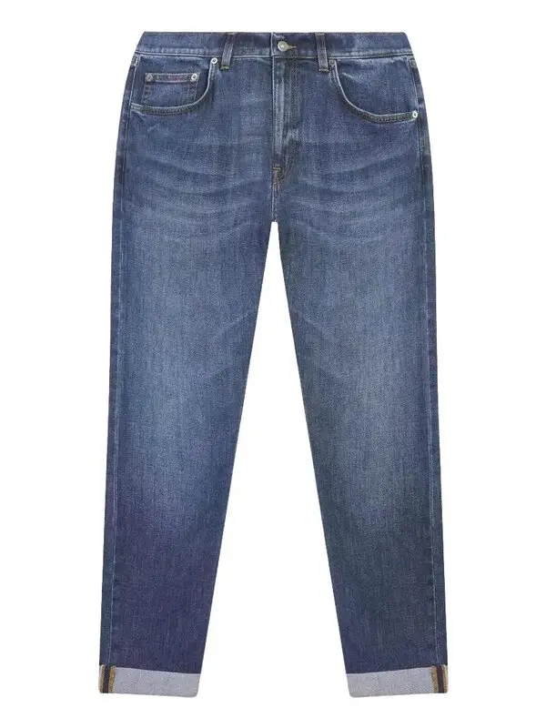 DONDUP Cuff-hem Jeans - Blue