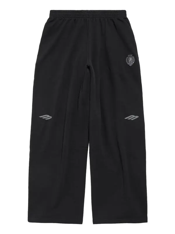 Balenciaga 3b Football Baggy Sweatpants - Black