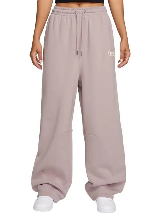 JORDAN Sportswear Wide Leg Sweatpants - Particle Rose/sail