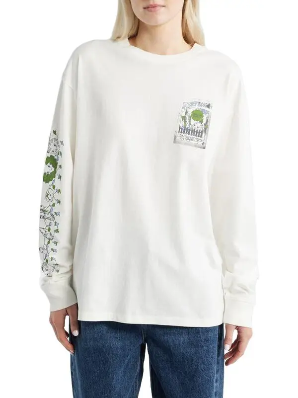 DAMSON MADDER Graphic Organic Cotton Top - Off White