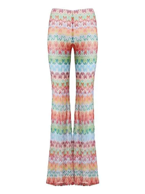 Missoni Floral-patterned Flared Trousers - Pink Multi