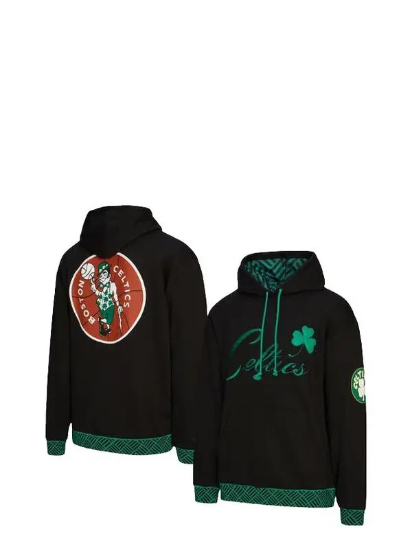 Mitchell & Ness Boston Celtics Vintage Heavyweight Hoodie - Black