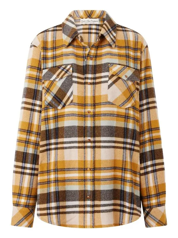 GOD'S TRUE CASHMERE Checked Cashmere Shirt - Multi