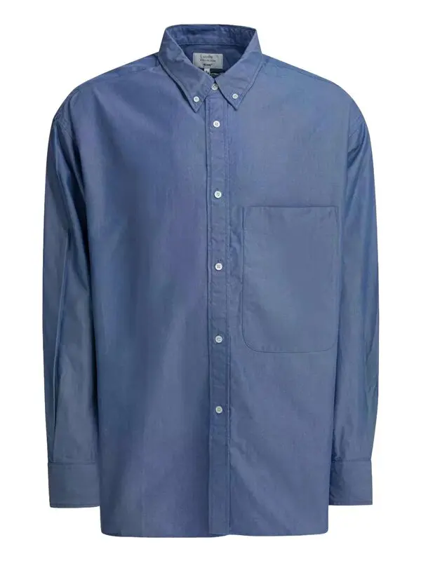 BEAMS Chest-pocket Button-up Shirt - Blue