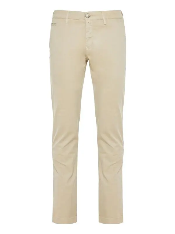 Jacob Cohen Cotton Blend Trousers - Beige