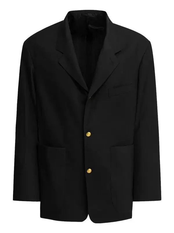 BEAMS Paul Button-up Patch-pocket Blazer - Black