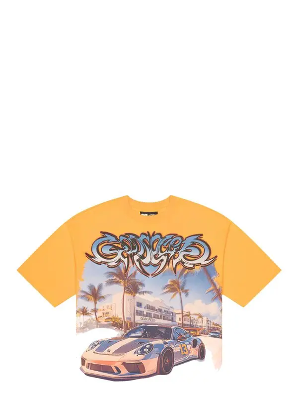 GODSPEED Car Meet Miami T-shirt - Yellow