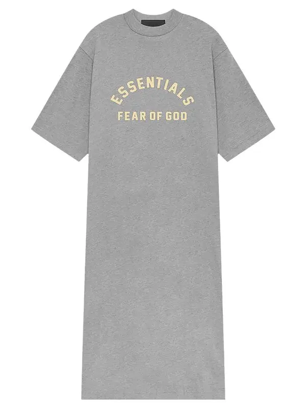 Fear Of God 3/4 Sleeve T-shirt Dress - Grey